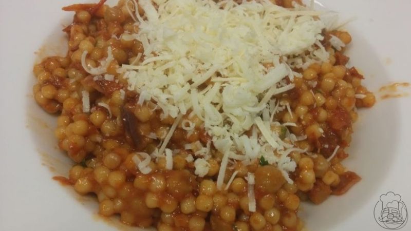 Fregoli Sarda with Dried Tomatoes | sikovnykuchar.cz